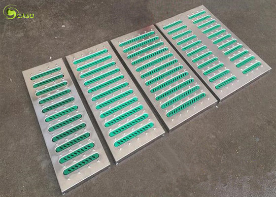 Perforated 1.5mm Steel Bar Grating Stair Treads Welded Metal Gutter Drain Cover supplier