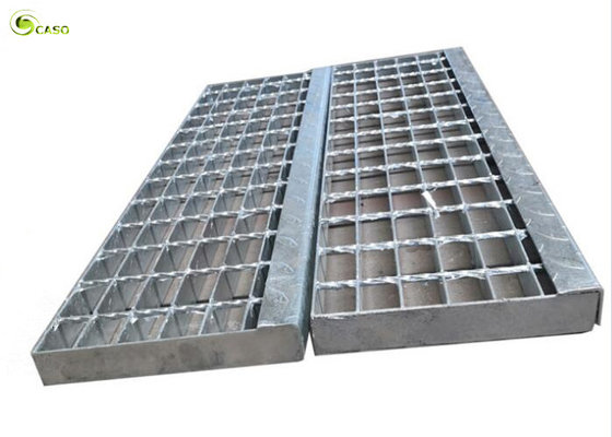 Slip Welded Galvanized Steel Grating Stair Serrated Metal Grid Plate Net supplier
