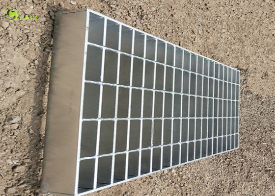 Hot Dip Galvanized Catwalk Drain Cover Serrated Twisted Cross Steel Bar Grating supplier
