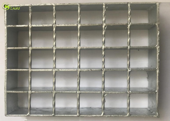 Twisted Bar Catwalk Steel Bar Drain Grating Galvanized Serrated Lattice Panel supplier