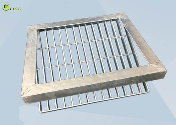 Low Carbon Steel Bar Grating Anti Skid Sawtooth Burglar Drain Trench Cover supplier