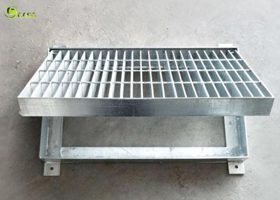 Heavy Duty Step Steel Bar Grating Highway Burglar Drain Trench Cover With Frame supplier
