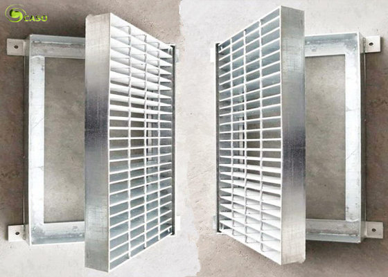 Heavy Duty Step Steel Bar Grating Highway Burglar Drain Trench Cover With Frame supplier