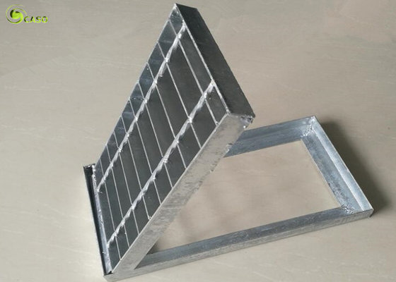 Grip Strut Steel Drainage Grate Aluminium Bridge Deck Cover With Angle Frame supplier