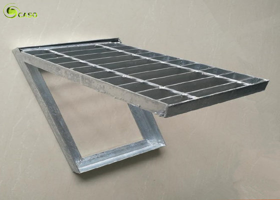 Grip Strut Steel Drainage Grate Aluminium Bridge Deck Cover With Angle Frame supplier