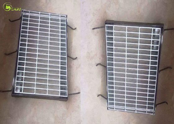 Twisted Bar Galvanized Standard Trench Step Steel Grate With Angle Frames supplier