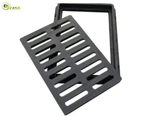 Square C250 Gutter Manhole Cover FRP Gully Drainage Grating With Embedded Frames supplier