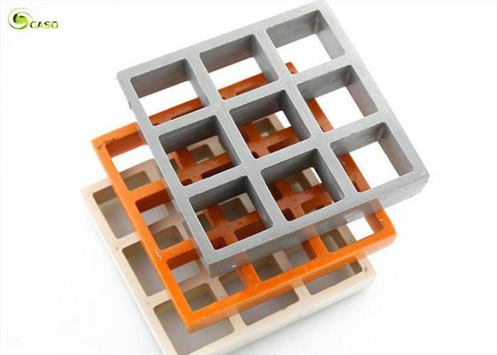 30mm Reinforced Fiberglass Water Gutter Grating GRP Anti Slip Tread Plates supplier