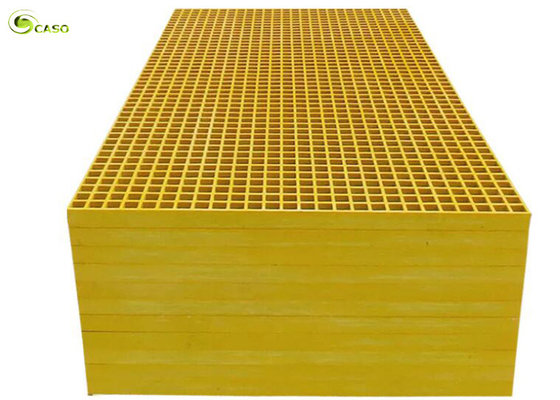 Plastic Gutter Drain Cover 20*20mm FRP Reinforced Pultrusion Gully Grating Plate supplier