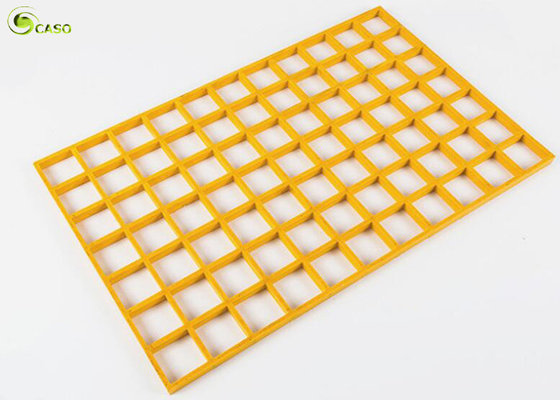Acidproof FRP Gutter Water Grate Floor 38mm Outdoor Drain Trench Cover supplier