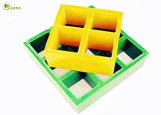 Alkali Resisting FRP Drain Grating 100*25mm Waterproof GRP Gritty Lattice Panel supplier