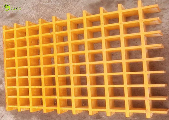 Square Fiberglass Pultrusion Grill Panel High Strength  Trench Drain Grating supplier