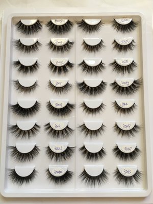 wholesale 100% real siberian mink fur mink eyelashes 3d mink lashes