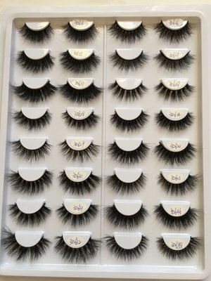 wholesale 100% real siberian mink fur mink eyelashes 3d mink lashes