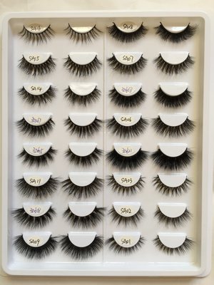 wholesale 100% real siberian mink fur mink eyelashes 3d mink lashes