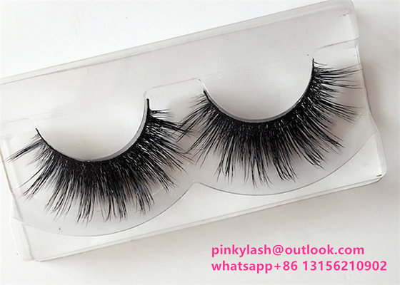 Wholesale hand-made false eye lashes real mink hair 3D mink natural eye lashes for sale