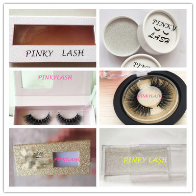 Custom Packaging Wholesale Real Mink Fur Black Band 3D Mink Lashes; clear band 3d mink lashes
