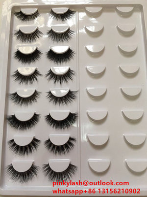 3D Mink Lashes Custom Eyelash Packaging 100% Handmade Siberian Mink Lashes