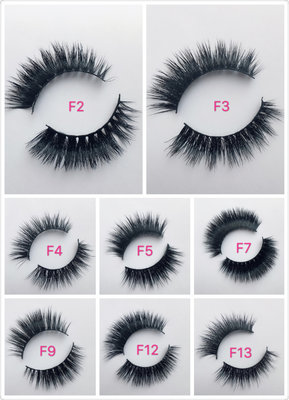 Wholesale hand-made false eye lashes real mink hair 3D mink natural eye lashes for sale