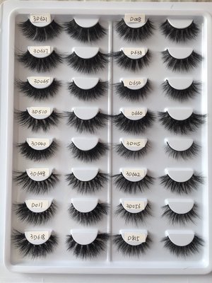 3D Mink Lashes Custom Eyelash Packaging 100% Handmade Siberian Mink Lashes
