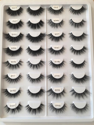3D Mink Lashes Custom Eyelash Packaging 100% Handmade Siberian Mink Lashes