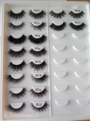 3D Mink Lashes Custom Eyelash Packaging 100% Handmade Siberian Mink Lashes