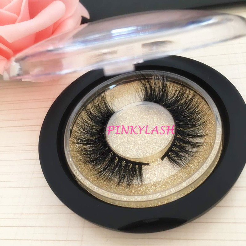 plastic round customer logo package; new package for mink lashes ; mink lash ; 3d mink lashes