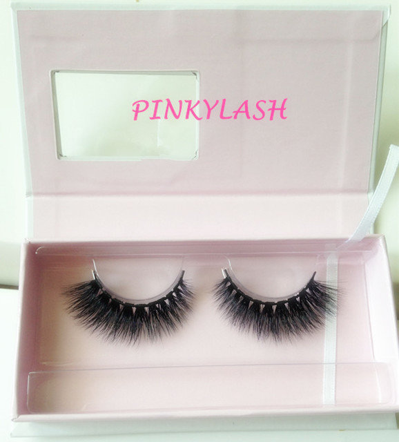 3D Mink Lashes Custom Eyelash Packaging 100% Handmade Siberian Mink Lashes; customer logo packaging