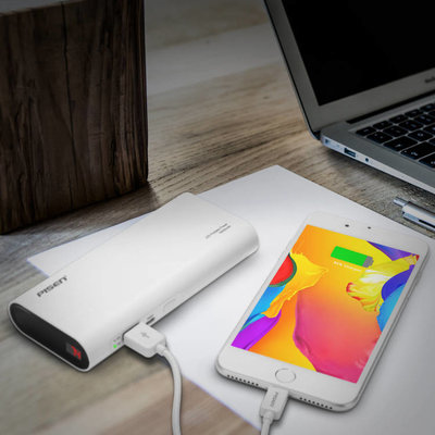 PISEN External Battery CB CE FCC LED Universal Mobile Power Bank 10000mAh Portable Charger