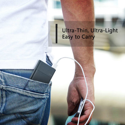 2017 New Type C Input PISEN Slim Mobile Universal Power Bank 10000mAh Dual USB Output 2.4A Portable Charger