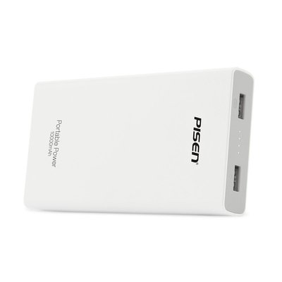 CB CE FCC Certificate Sales Promotion Fast Charging Dual USB PISEN Mobile Universal Power Bank 10000mAh Portable Charger