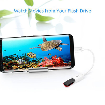 PISEN 0.15m Double Sides Workable Fast Transmission USB 3.0 Type C OTG Cable for Mouse Keyboard Game Handle Flash Drive