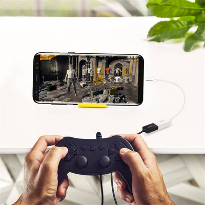 PISEN 0.15m Double Sides Workable Fast Transmission USB 3.0 Type C OTG Cable for Mouse Keyboard Game Handle Flash Drive