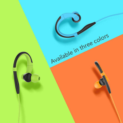 PISEN 1.5m 4.9ft Cable Shock Proof Anti Drop Sweat Resistant In-Ear Wired Sport Earphone With Mic for iPhone