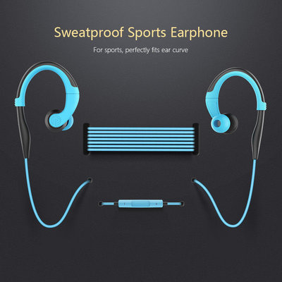 PISEN 1.5m 4.9ft Cable Shock Proof Anti Drop Sweat Resistant In-Ear Wired Sport Earphone With Mic for iPhone