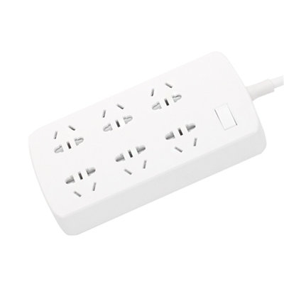 PISEN 1.8m 6ft Cable One Switch Child Protection 6 Outles Power Strip