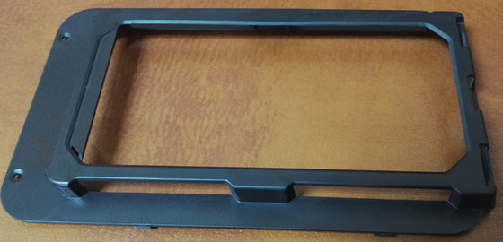 Single Cavity Injection Molded Plastic Parts Black Tablet Cover ABS Texture Surface