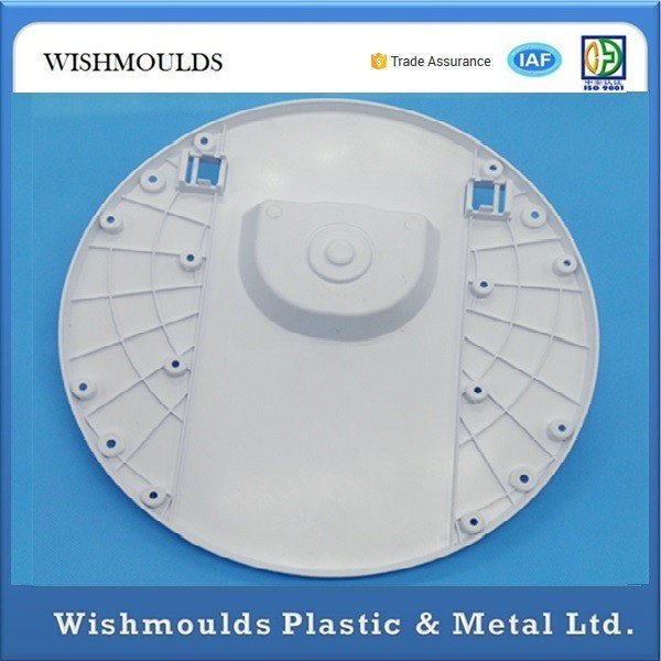 White Plastic Prototype Parts Injection Molding Service - Electric Table Fan Base