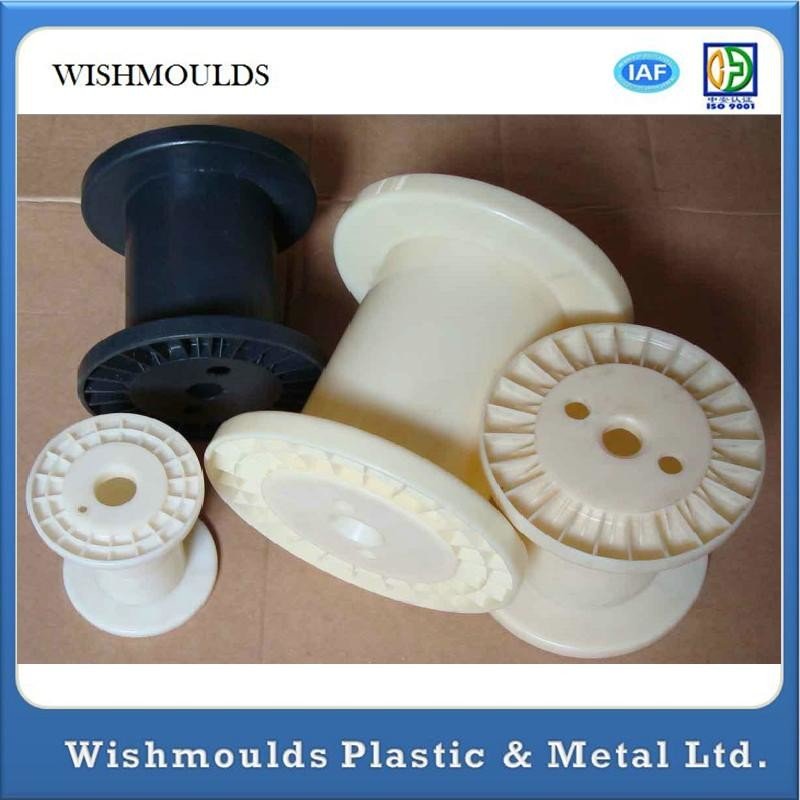 Plastic Empty Wire Spool Injection Mould Tool High Gloss Polishing Mold Surface