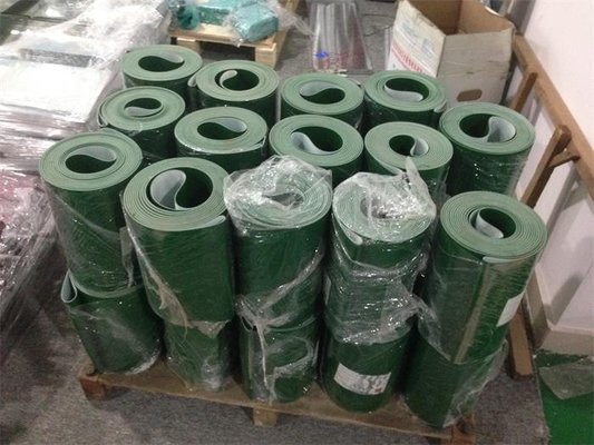 L Type Aluminum Alloy Structure PVC Belt Conveyor Adjustable Height