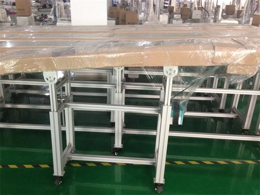 Automatic Height Adjustable Inline PVC Belt Conveyor For Material Handling