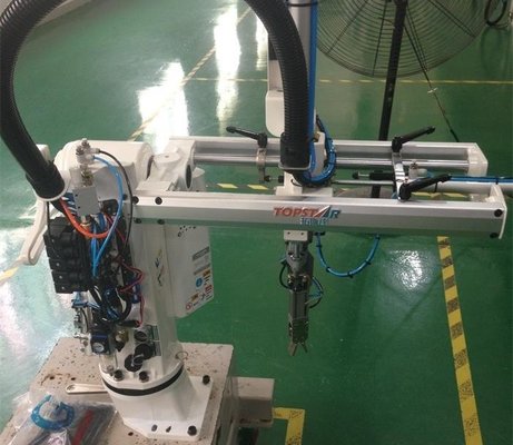 Horizontal Injection Molding Machine Swing Arm Robot 90 Degree Rotation Double Stage