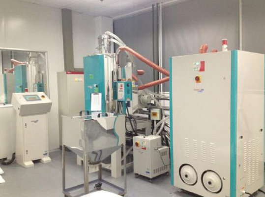 Double Cooler Honeycomb Desiccant Rotor Dehumidifier For PC / PBT / PET Plastics