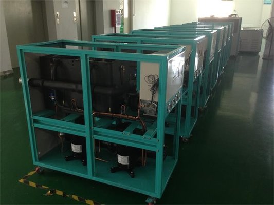 Shell / Tube Water Cooled Industrial Water Chiller With 10 HP Compressor