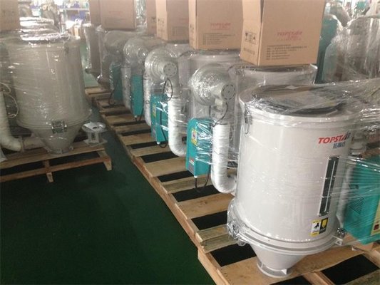 Air Flowing Pellets Dehumidifying Hopper Dryer Barrel Timer Opetional Aluminum Casting