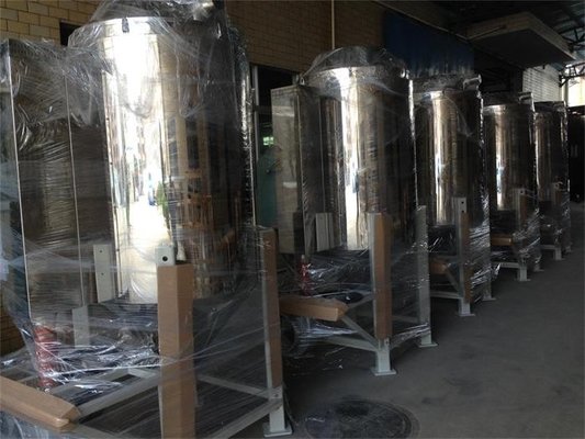 Stainless Steel Dehumidifying Hopper Dryer , Plastic Dryer Machine Overload Protection