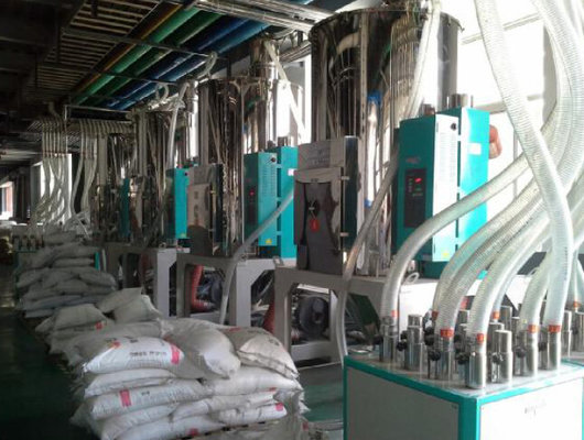 Stainless Steel Dehumidifying Hopper Dryer , Plastic Dryer Machine Overload Protection