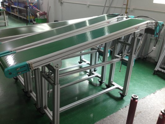Product Delivery Inclined Belt Conveyor Modular Skid Resistance