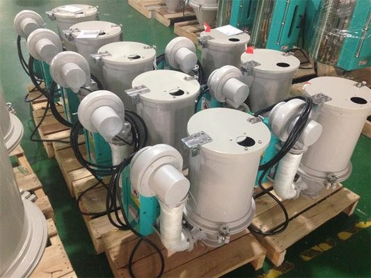 Air Flowing Pellets Dehumidifying Hopper Dryer Barrel Timer Opetional Aluminum Casting