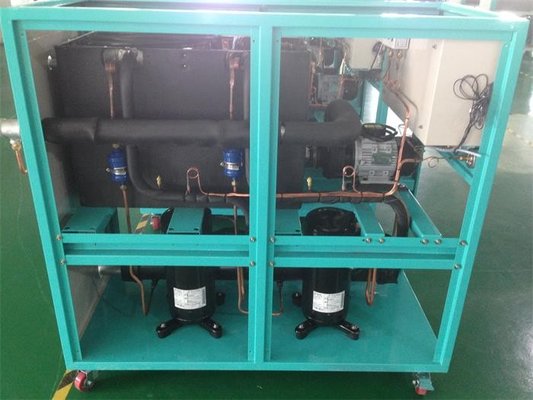 Shell / Tube Water Cooled Industrial Water Chiller With 10 HP Compressor